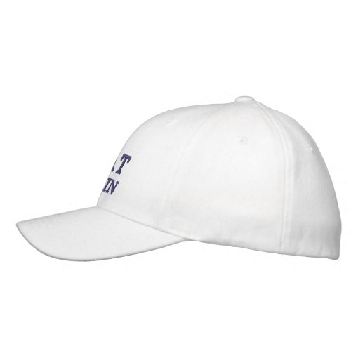 Nautical Boat Captain Custom Embroidered Baseball Cap | Zazzle