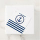 Nautical Boat Name,Anchor Navy Blue Striped Favor Tags | Zazzle