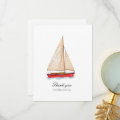 Nautical Boat Wedding Thank You Card | Zazzle