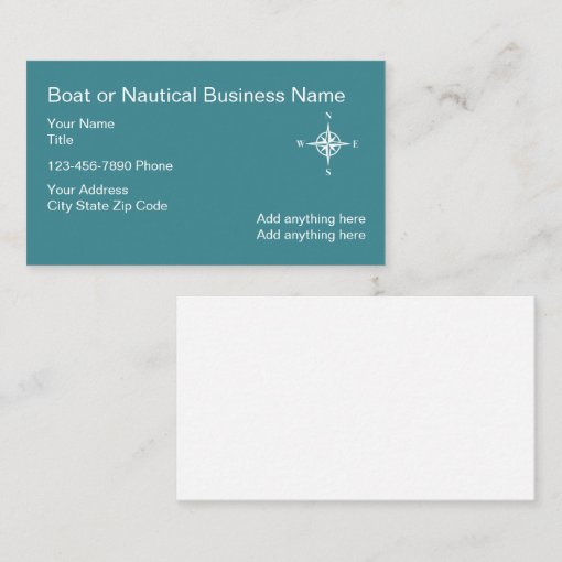 Nautical Business Card Compass | Zazzle