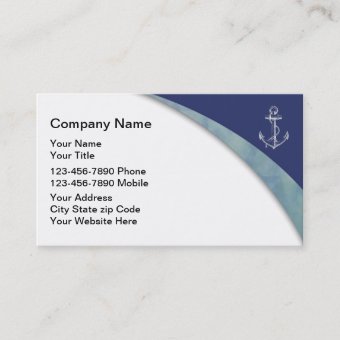 Nautical Business Cards | Zazzle