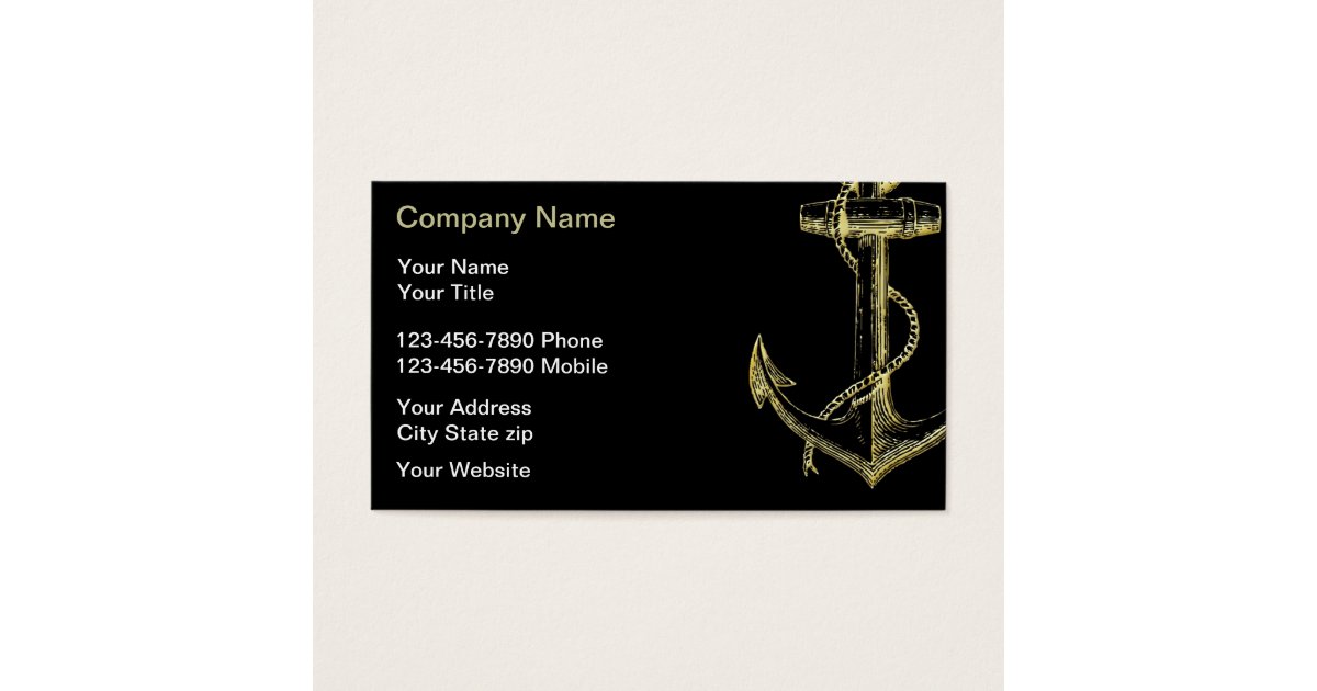 Nautical Business Cards | Zazzle.com