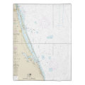 Nautical Chart Latitude Longitude: Stuart FL TWIN Duvet Cover | Zazzle