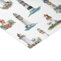 Nautical Christmas Lighthouses White Tissue Paper | Zazzle