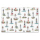 Nautical Christmas Lighthouses White Tissue Paper | Zazzle