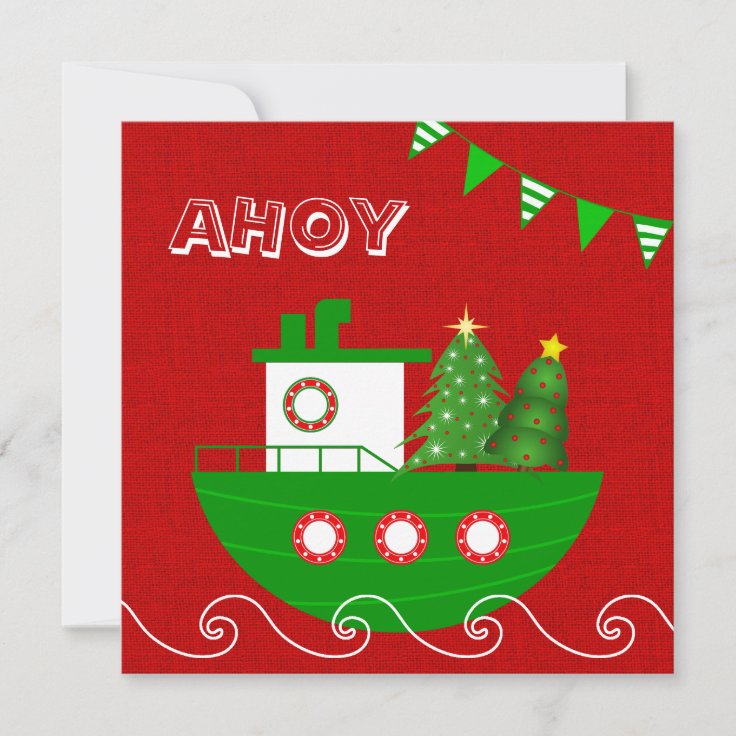 Nautical Christmas Party Invitation | Zazzle