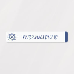 Nautical Color Coded Waterproof Name Labels | Zazzle
