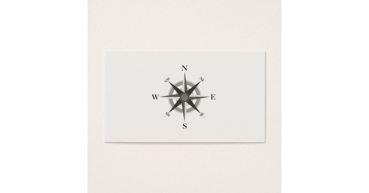 Nautical Compass Business Card | Zazzle.com