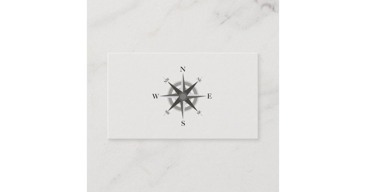 Nautical Compass Business Card | Zazzle