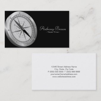 Nautical Compass Business Card | Zazzle