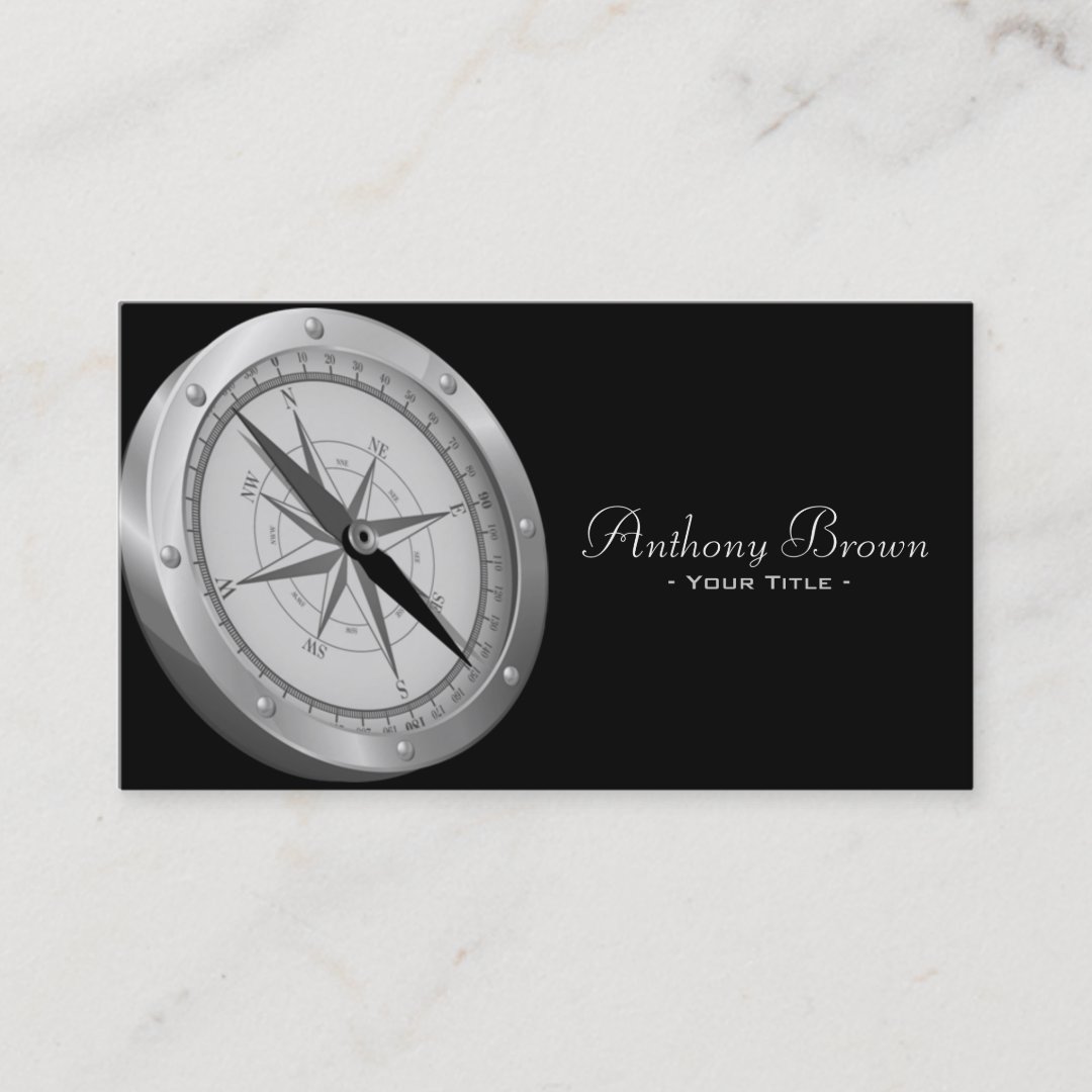 Nautical Compass Business Card | Zazzle