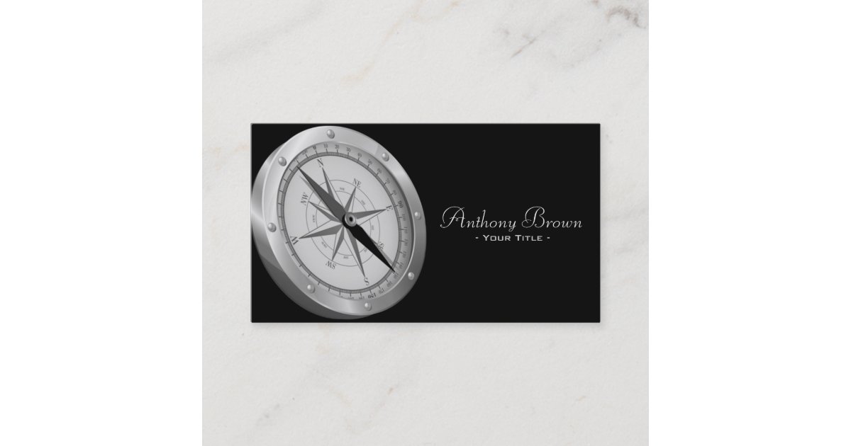 Nautical Compass Business Card | Zazzle