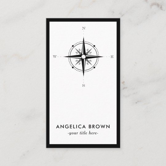 Nautical Compass Business Card | Zazzle.com