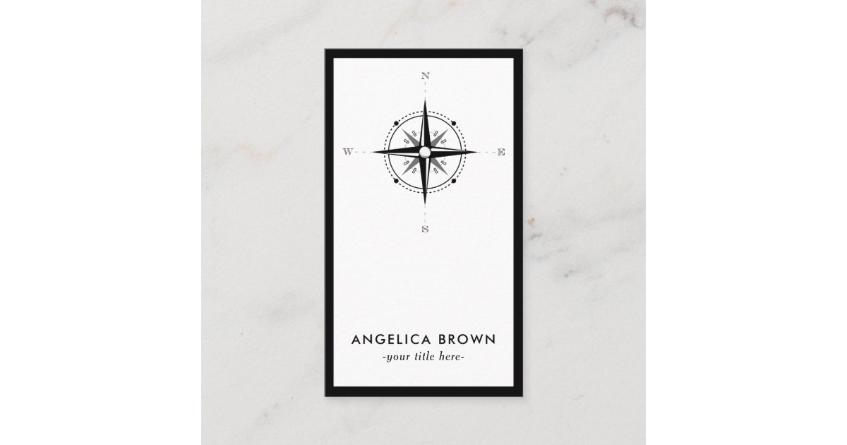 Nautical Compass Business Card | Zazzle