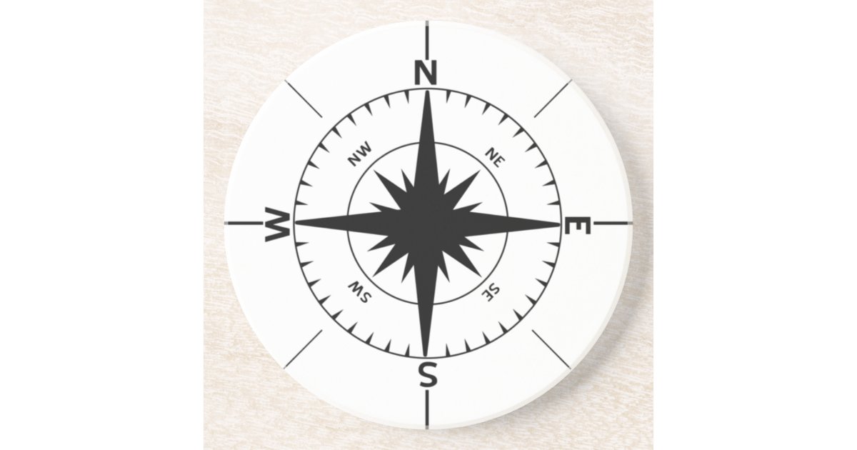 Nautical Compass Coaster | Zazzle