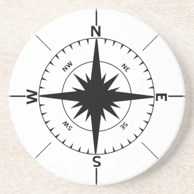 Nautical Compass Coaster | Zazzle