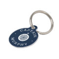 Nautical Compass Custom Captain name Navy Blue Pet ID Tag | Zazzle