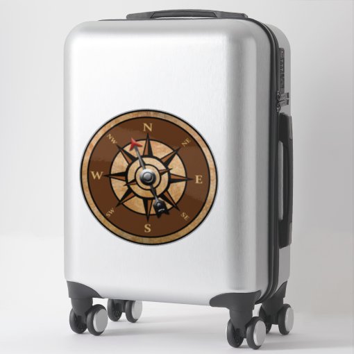 Nautical Compass Design North South East West Sticker | Zazzle