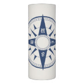 Nautical Compass Large Flameless Candle | Zazzle