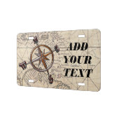 Nautical Compass License Plate | Zazzle