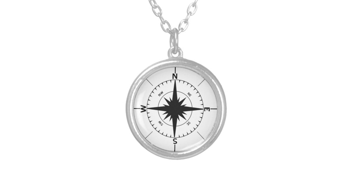Nautical Compass Necklace | Zazzle