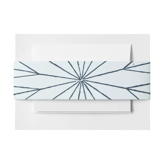 Nautical Compass Rose Seaside Wedding Invitation Belly Band | Zazzle