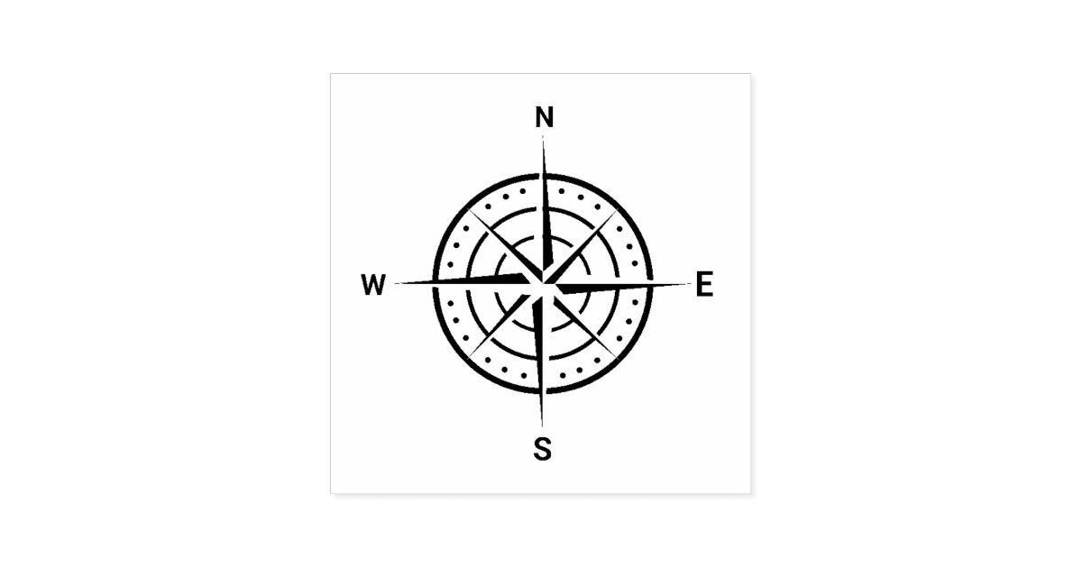 Nautical Compass Self-inking Stamp | Zazzle