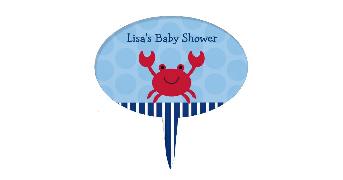 Nautical Crab Cake Topper | Zazzle