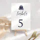 Nautical Cruise Ship Boat wedding Table Number | Zazzle