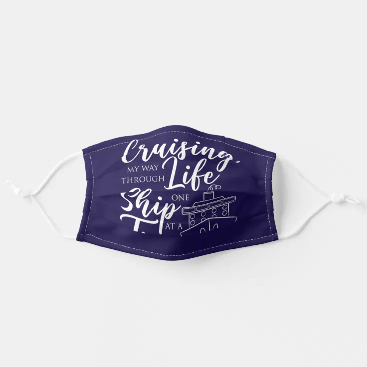 Nautical Cruise Ship Cloth Face Mask | Zazzle