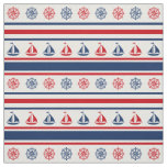 Ocean Blue Compass Rose Fabric | Zazzle.com