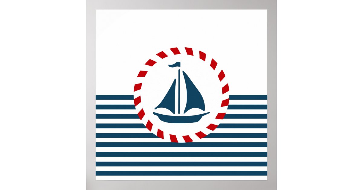 Nautical design poster | Zazzle