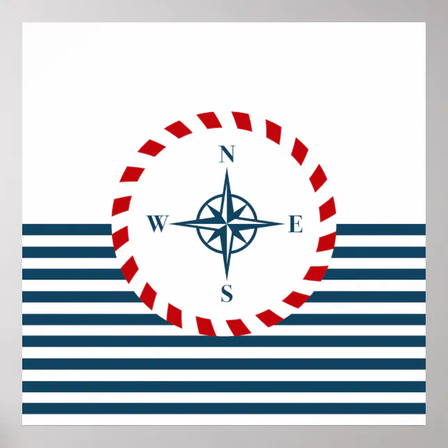 Nautical design poster | Zazzle
