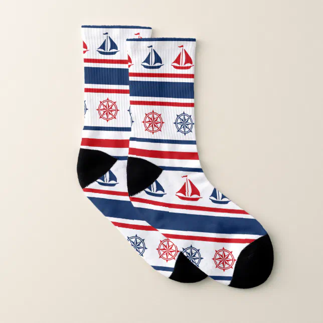 Nautical design socks | Zazzle