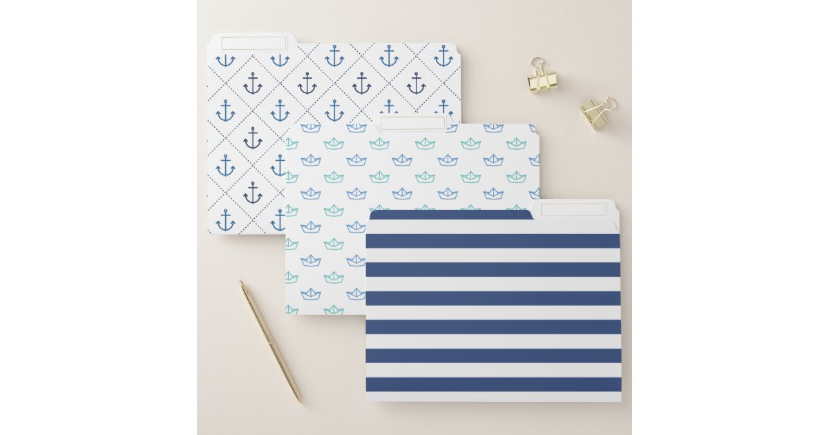 Nautical File Folder | Zazzle