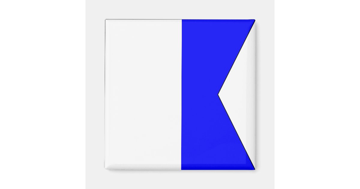 Nautical Flag "A" Alpha Magnet | Zazzle