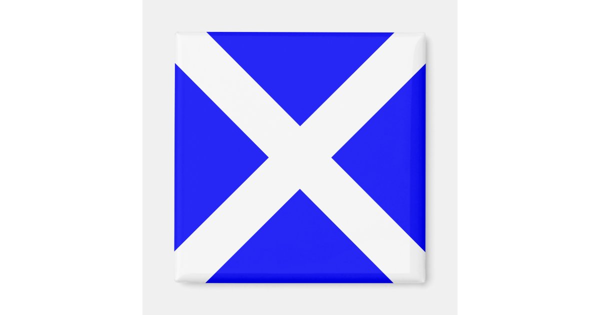 Nautical Flag Alphabet Signal Letter M (Mike) Magnet | Zazzle
