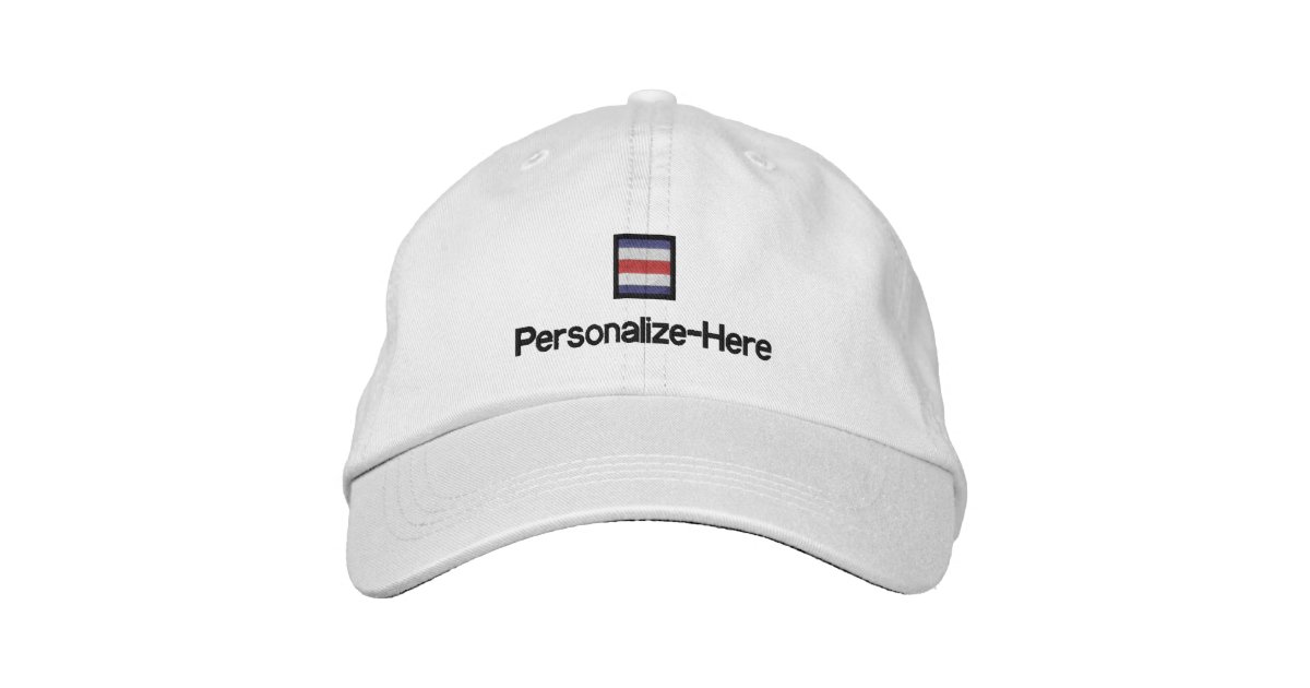 Nautical Flag "C" Personalized Boater's Hat | Zazzle