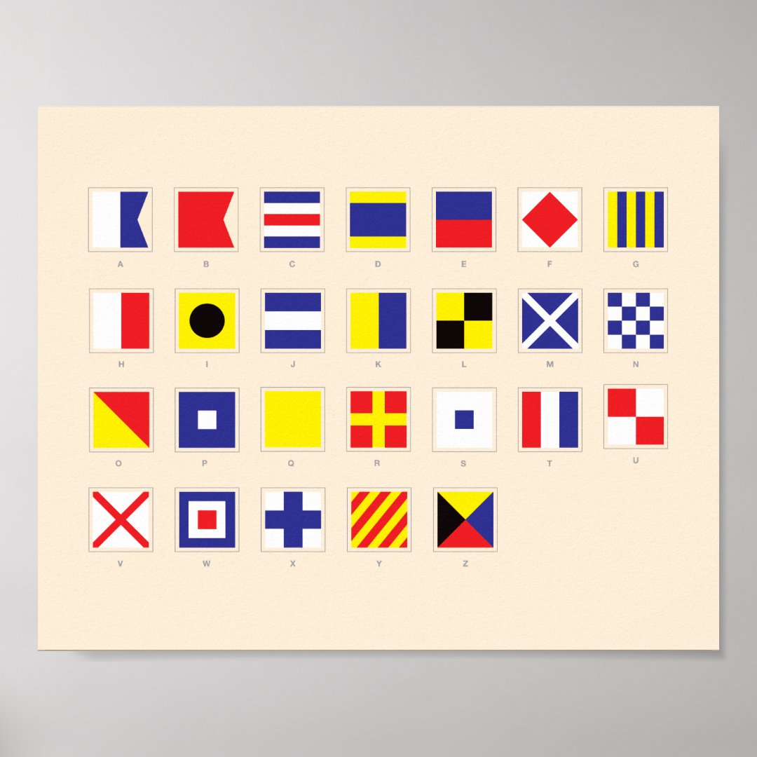 Nautical Flag Chart | Zazzle