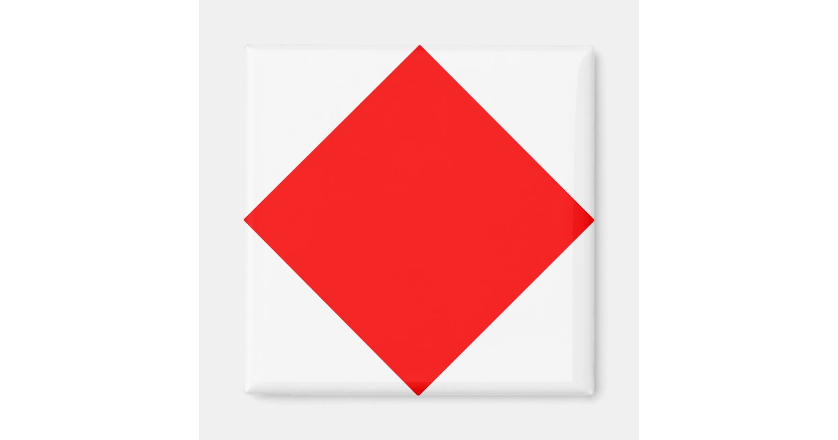 Nautical Flag "F" Foxtrot Magnet | Zazzle
