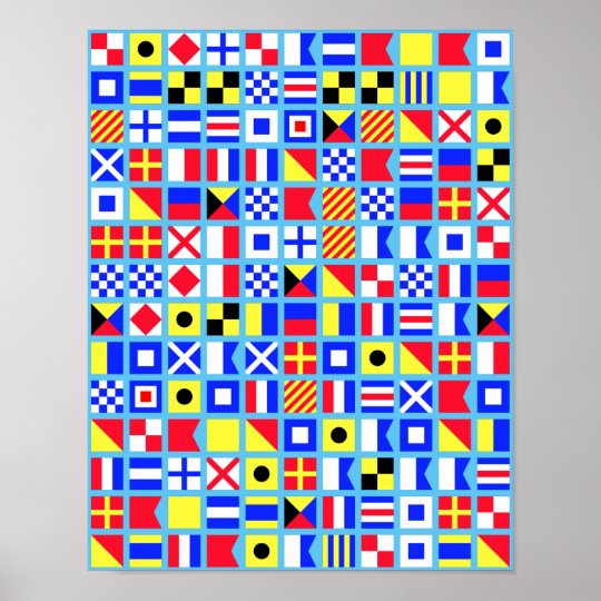 Nautical Flag Poster | Zazzle.com
