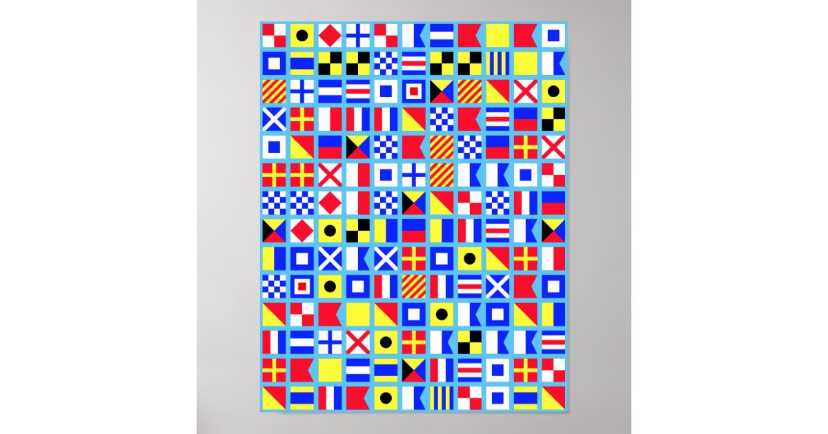 Nautical Flag Poster | Zazzle