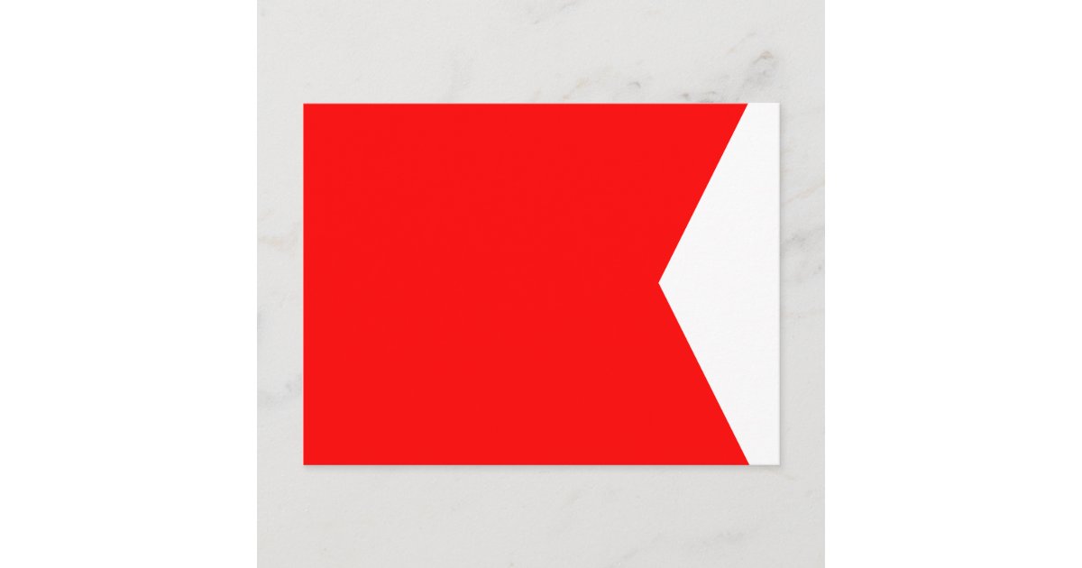 Nautical Flag Signal Letter B (Bravo) Postcard | Zazzle