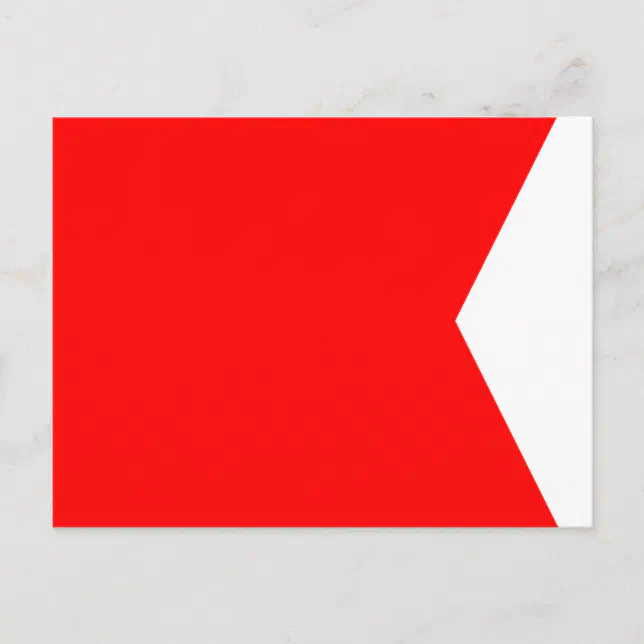 Nautical Flag Signal Letter B (Bravo) Postcard | Zazzle