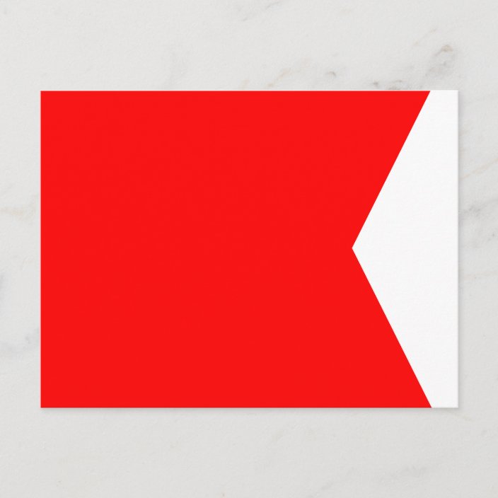 Nautical Flag Signal Letter B (Bravo) Postcard | Zazzle.com