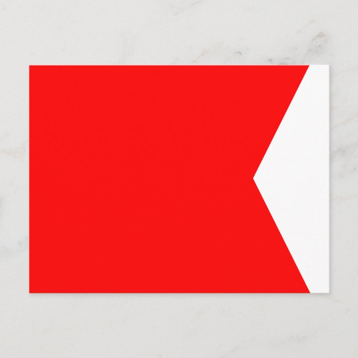 Nautical Flag Signal Letter B (Bravo) Postcard | Zazzle
