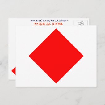 Nautical Flag Signal Letter F Postcard | Zazzle