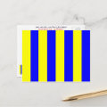 Nautical Flag Signal Letter G (Golf) Postcard | Zazzle