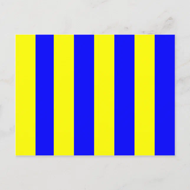 Nautical Flag Signal Letter G (Golf) Postcard | Zazzle