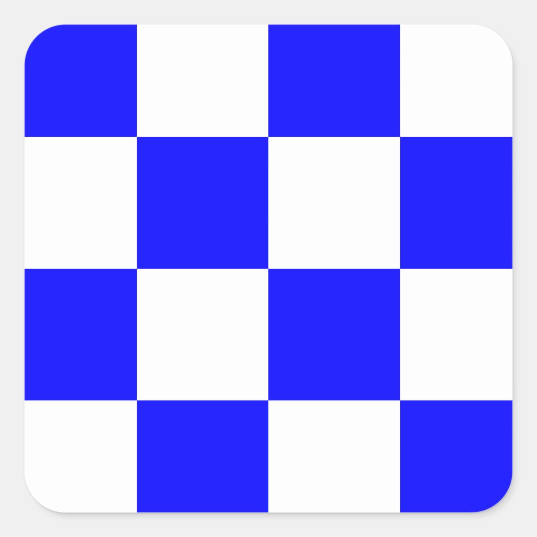 Nautical Flag Signal Letter N (November) Square Sticker | Zazzle